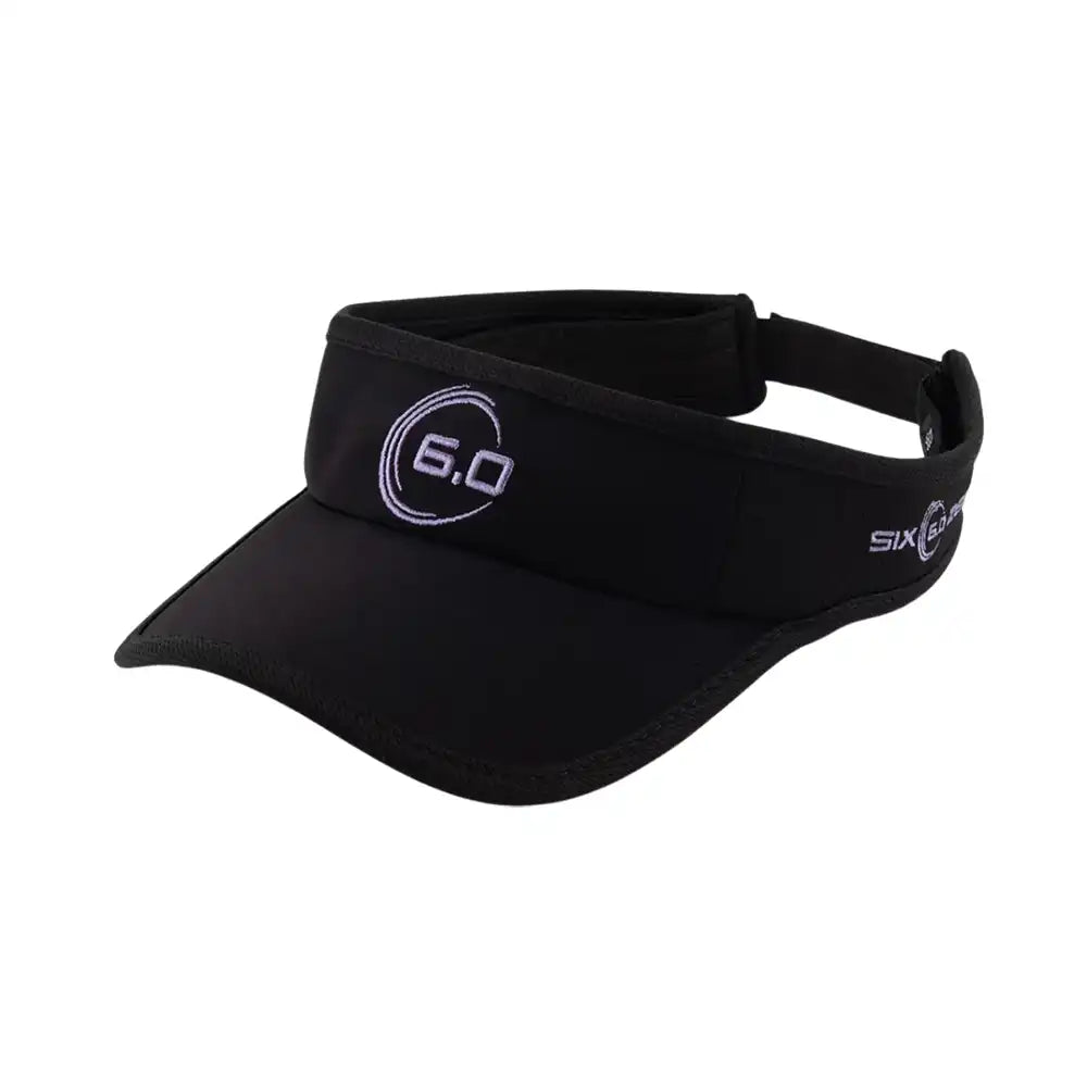 Six Zero Sports Visor Cap - Black | The Racquet Shop