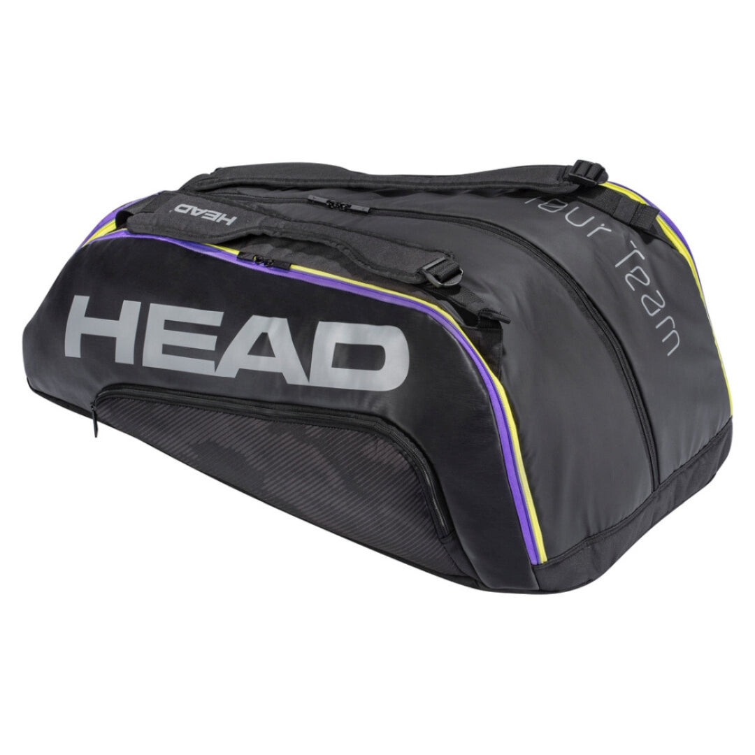 Head Tour Team 12R Monstercombi Tennis Bag (Black) | The Racquet Shop