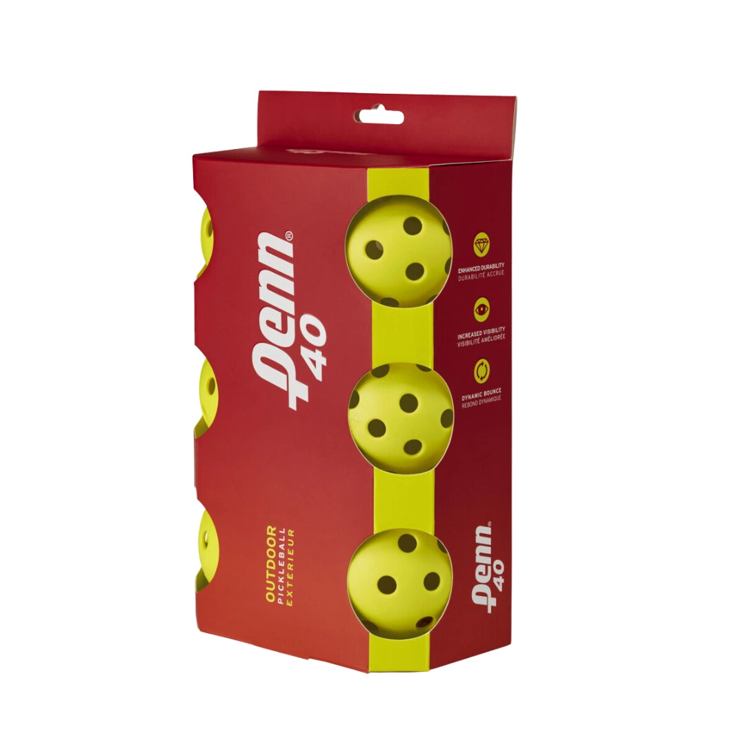HEAD Penn 40 Outdoor Pickleball Balls – 6‑Pack Tournament Balls