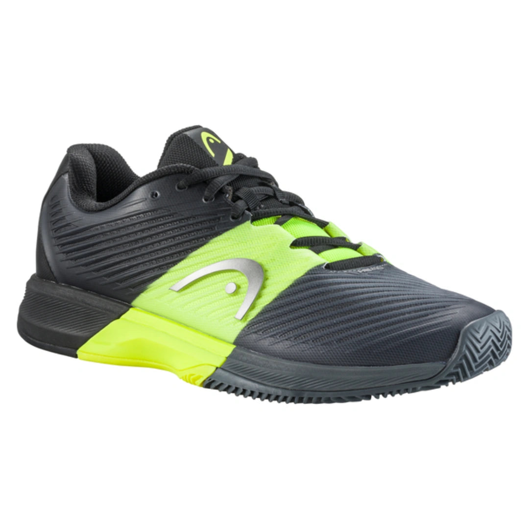 Head Revolt Pro 4.0 Mens Padel Shoes - Black/Yellow | The Racquet Shop
