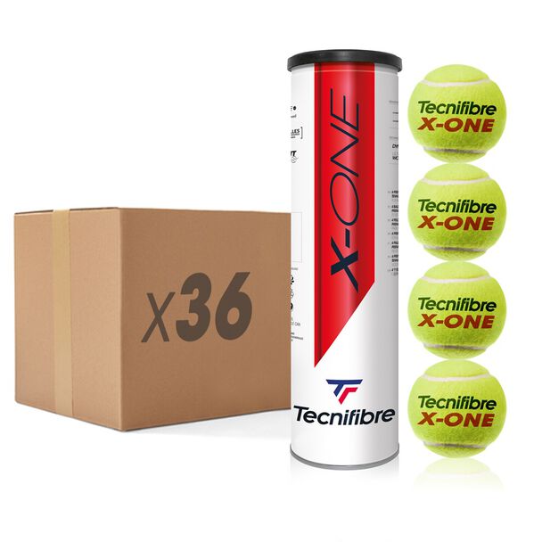 Tecnifibre X-One Tennis Balls (Box of 36 Tubes)