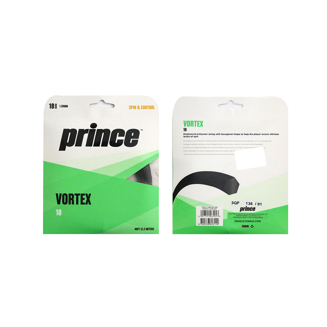 Prince Vortex 18 Tennis String - Black
