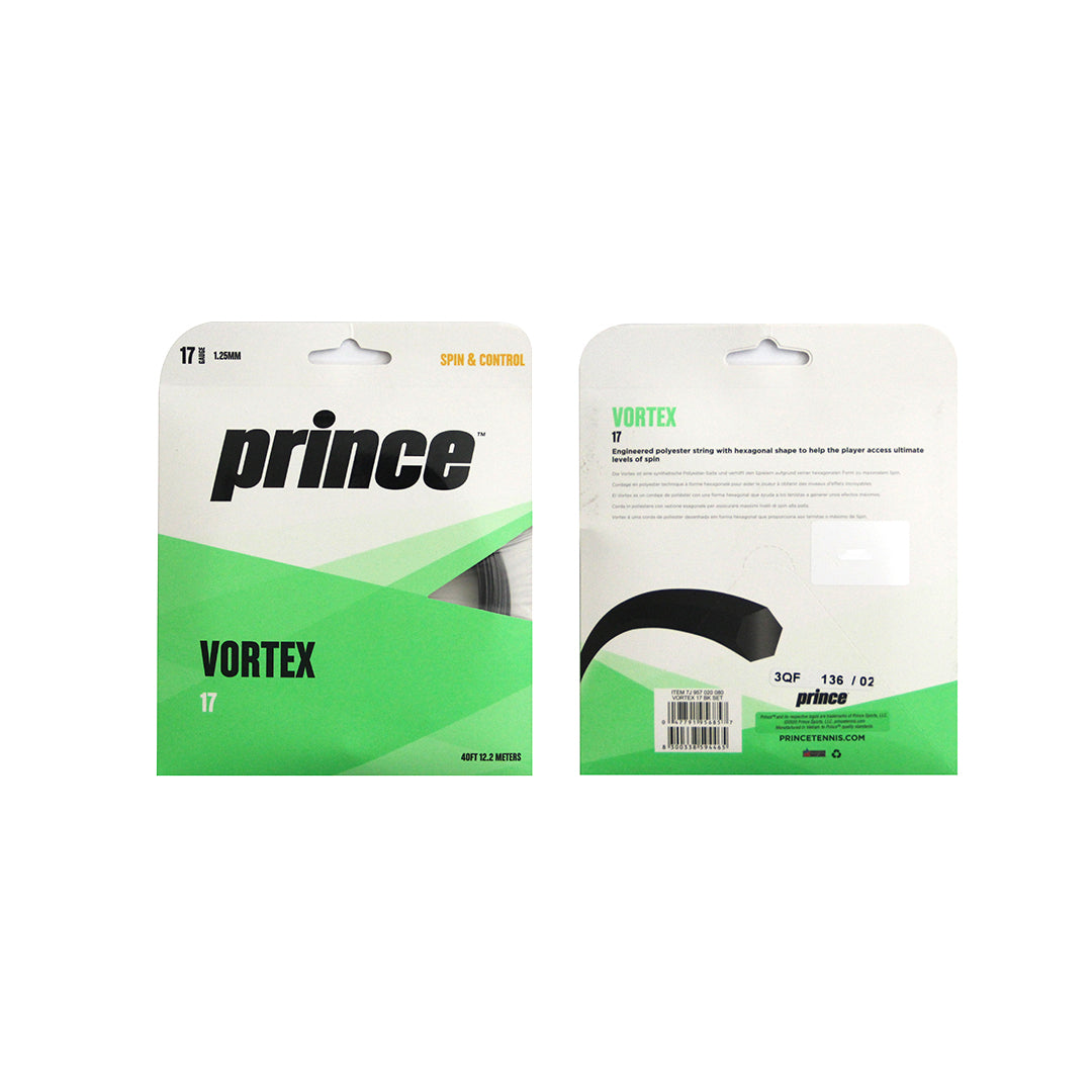 Prince Vortex 17 Tennis String – 1.25mm Co-Poly for Spin & Comfort